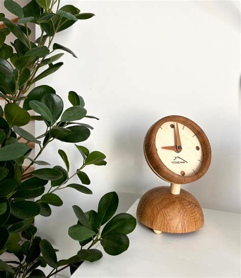 Table Clock Desk Clock Wood Clock Design Table Clock Wood Table Clock Wooden Office Clock