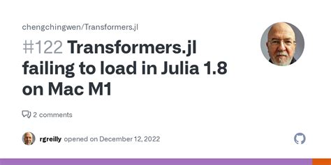 transformers jl failing to load in julia 1 8 on mac m1 · issue 122