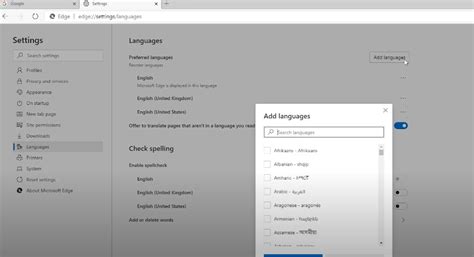 Как перевести Microsoft Edge на русский
