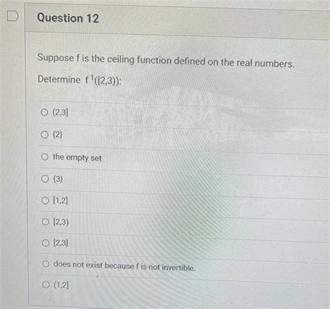 Solved Suppose F Is The Ceiling Function Defined On The Real