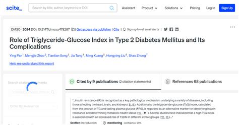 Role Of Triglyceride Glucose Index In Type 2 Diabetes Mellitus And Its