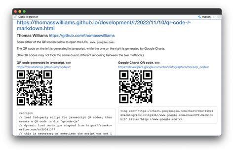 Qr Codes In R Markdown
