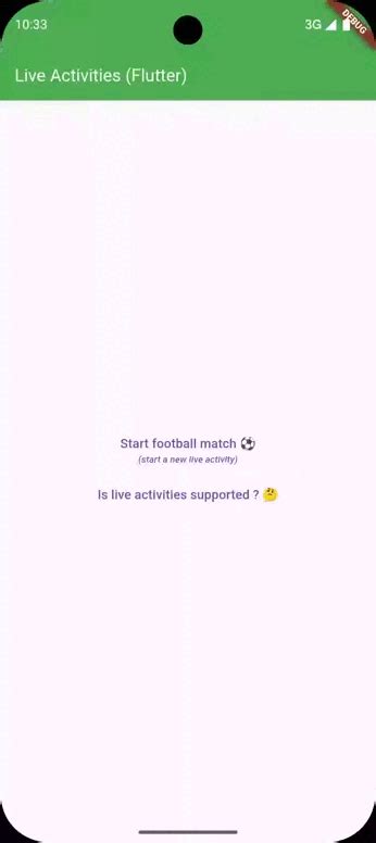Liveactivities Flutter Package