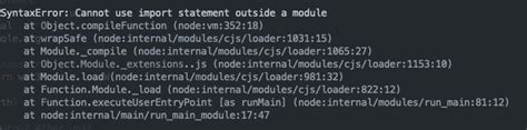 Syntaxerror Cannot Use Import Statement Outside A Module 해결 — 개발 흔적