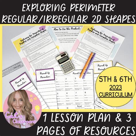 Mash 5th 6th Class Perimeter Of 2d Shapes Maths Lesson Plan│worksheet And Hands On