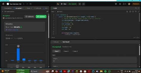 Anubhav Singh Rajput On Linkedin 180daysofcode 180daysofcode Slidingwindow Minimumsubarraysum