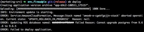 Amazon Web Services How Do I Fix Postgresql Version Erros Of Aws Elastick Beanstalk Stack