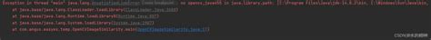 exception in thread “main“ java lang unsatisfiedlinkerror no opencv