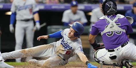 Trea Turner Has Three Hits And Great Slide In Dodgers Win