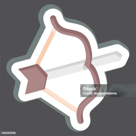 스티커 양궁 켈트 기호와 관련이 있습니다 심플한 디자인 편집 가능 간단한 그림 검에 대한 스톡 벡터 아트 및 기타 이미지 검