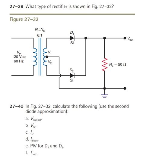Solved What Type Of Rectifier Is Shown In Fig Chegg Com