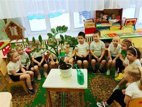 В рамках тематической недели Комнатные растения нашего уголка природы воспитанники средней