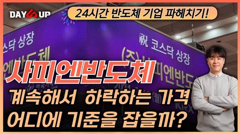 사피엔반도체 주가전망 신규 상장주 기준을 잡을 수 있는 방법 체크 Youtube