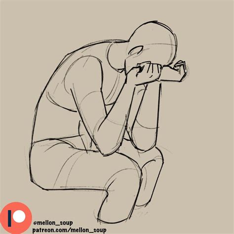 Sad Crouching Pose Reference Sad Crouching Pose Reference