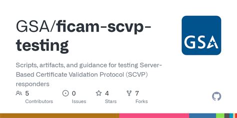 Github Gsaficam Scvp Testing Scripts Artifacts And Guidance For