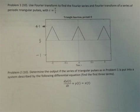 Solved Fourier Transform To Find Fourier Series And Chegg Com