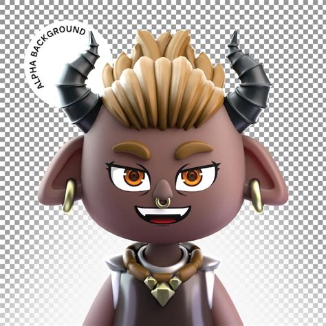 Premium Psd Game Avatar 3d Icon Render