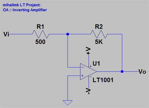 Electro Magnetic World Inverting Amplifier