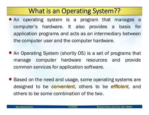 Introduction To Operating Systems