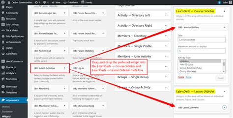 Course Sidebar Widgets Knowledge Base BuddyBoss Resources