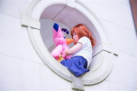 Sora Kisses Biyomon Cosplay By Firecloak On Deviantart
