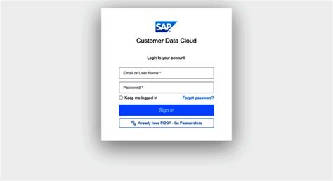login to sap customer data cloud