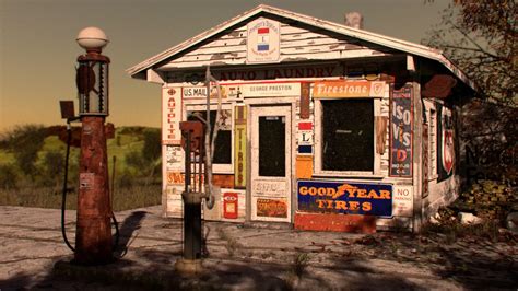 Gasoline Vintage Wallpaper