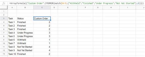 How To Sort Pivot Table Columns In Custom Order In Google Sheets