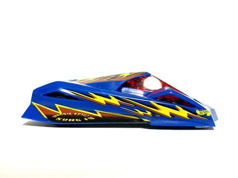 Loose Hot Wheels Dragon Style Kung Fu Race Car Blue Muncle Mikes