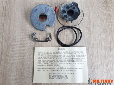 Solid State Ignition Set Military Spareparts