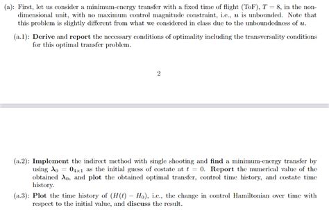 Solved Problem 2 Optimal Low Thrust Orbit Transfer In This