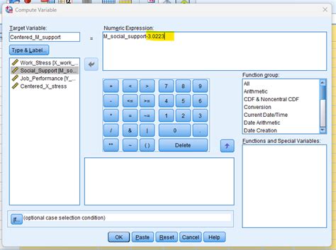 Moderation Analysis In Spss Explained Performing Reported