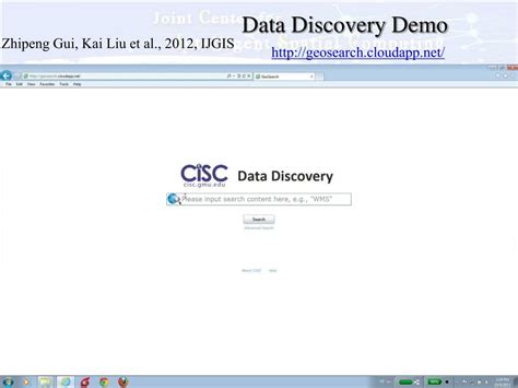 ppt using semantic web to optimize the discovery access and utilization of big geospatial