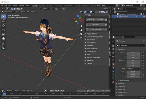Importing A Model From VRoid Studio Into Unreal Engine Flynsarmy