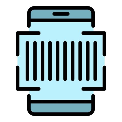 Premium Vector Telephone Scan Barcode Icon Outline Telephone Scan Barcode Vector Icon Color