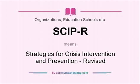 What Does Scip R Mean Definition Of Scip R Scip R Stands For Strategies For Crisis