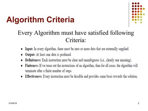 Specification And Complexity Algorithm Ppt Programming Languages