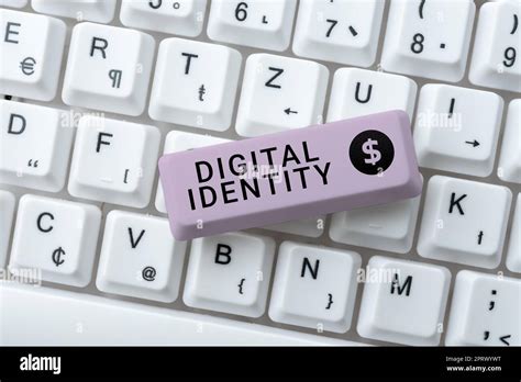 Writing Displaying Text Digital Identityinformation On Entity Used By Computer To Represent