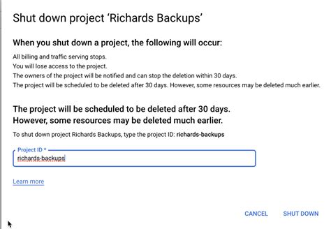 Delete GCP Project With A Lien