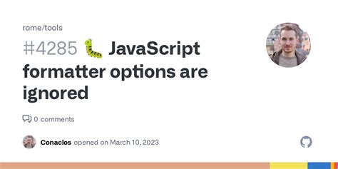 🐛 Javascript Formatter Options Are Ignored · Issue 4285 · Rometools