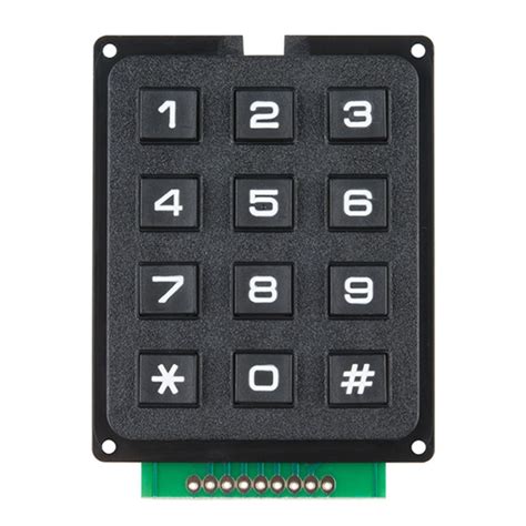 Sparkfun 12 Button Keypad Robotshop