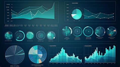Premium Photo Report On Big Data Analytics On An Abstract Backdrop An Infographic With A Graph