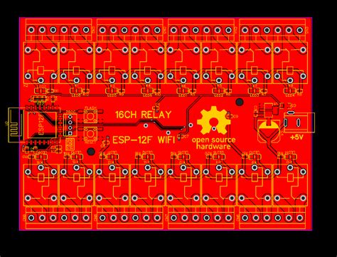 Esp8266 Feedback Schematic Pcb 16 Channel Relay Wifi Module Electrical Engineering Stack