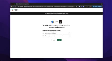 How To Authenticate Users With Slack Using Oauth Knock How To Authenticate Users With Slack Using Oauth Knock