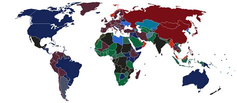 The Color Of Every Countrys Passport In One Map Vox
