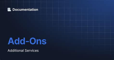 Add Ons Documentation
