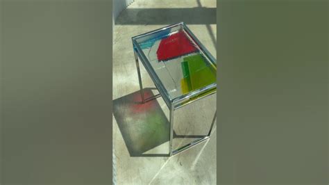 유리로 만든 이중 테이블2 유리공방 유리공예 인천 테이블 Youtube