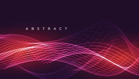 Abstract Glowing Wave Lines Red Background Vector Art At Vecteezy