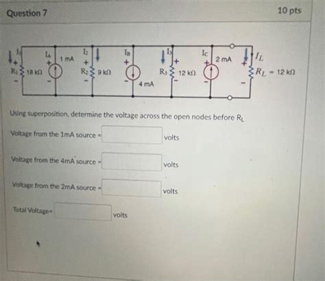 Solved Question 7 10pts Using Superposition Determine The