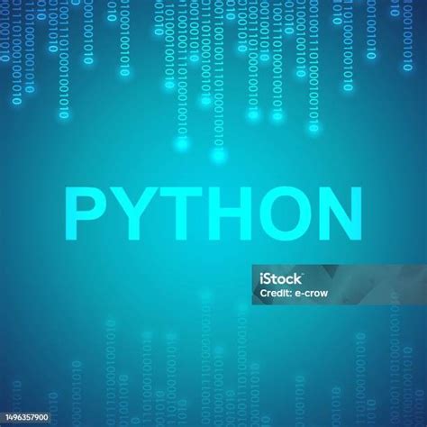 Ilustración De Código Binario De Python Codificación De Software En